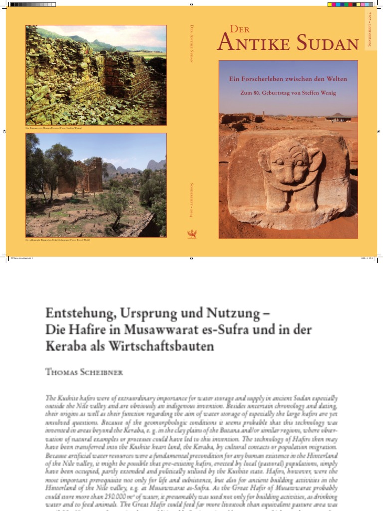 Thomas Scheibner (2014) : Entstehung, Ursprung Und Nutzung - Die Hafire ...