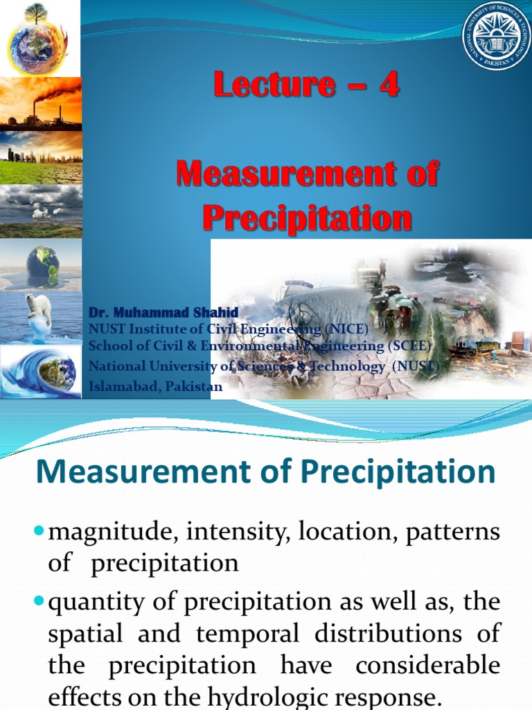 Dr. Muhammad Shahid | PDF | Precipitation | Rain