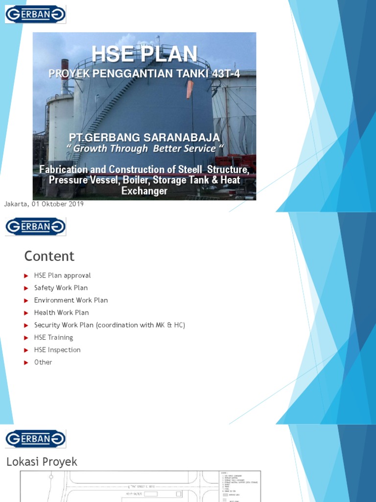 Hse Plan Pt. GSB | PDF | Personal Protective Equipment | Safety