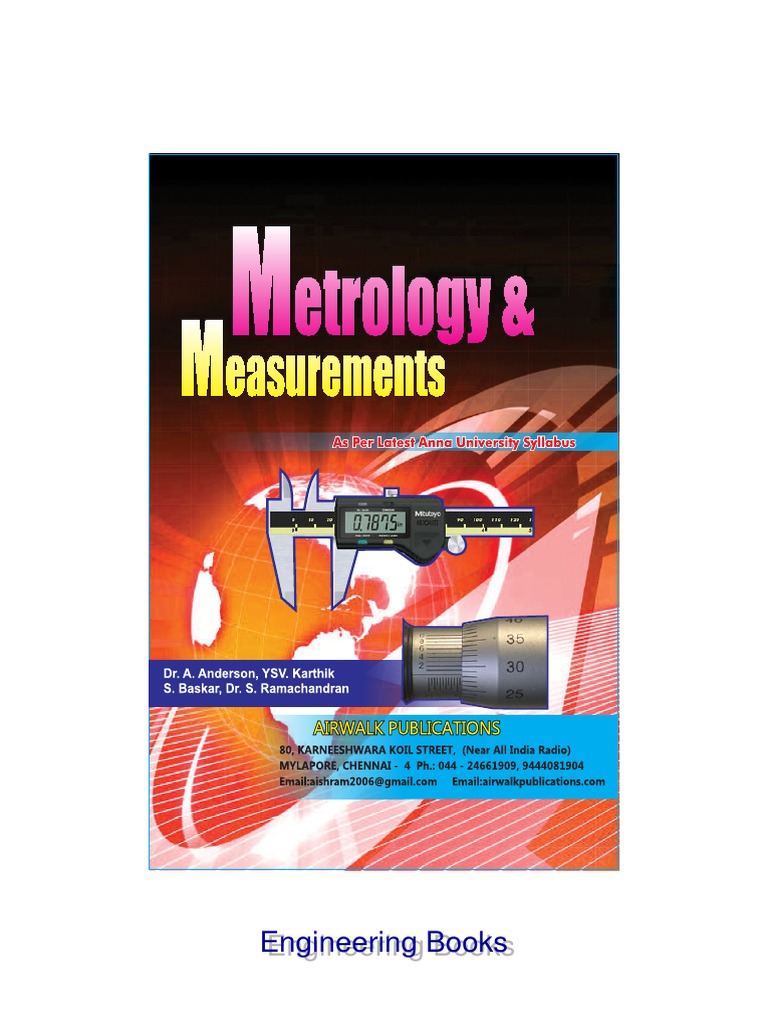 Metrology and Measurements For IV PDF | PDF | Interferometry | Gear