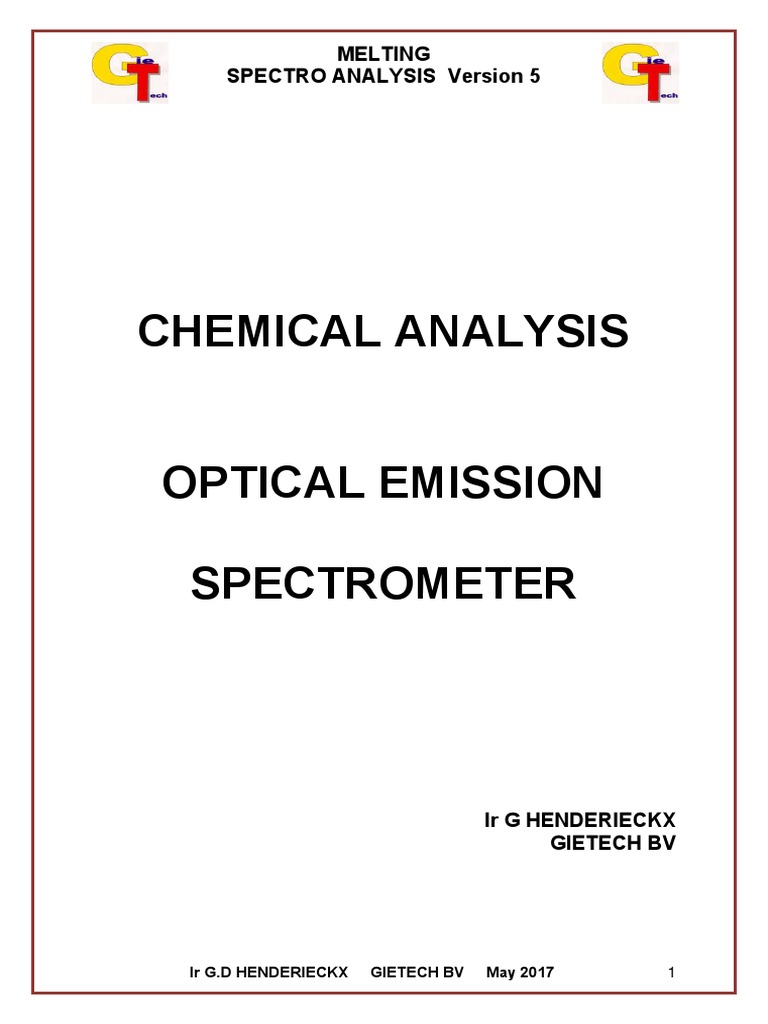 58 Spectrometer Analysis v6 | PDF | Spectroscopy | Emission Spectrum