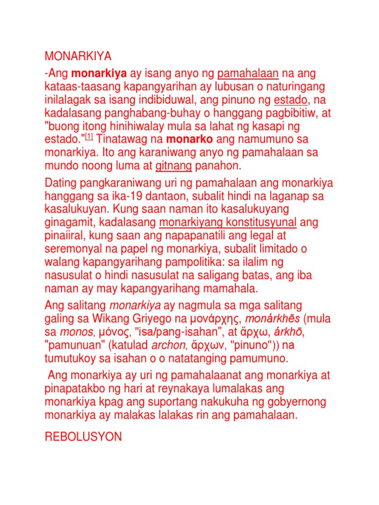 Monarkiya AP | PDF