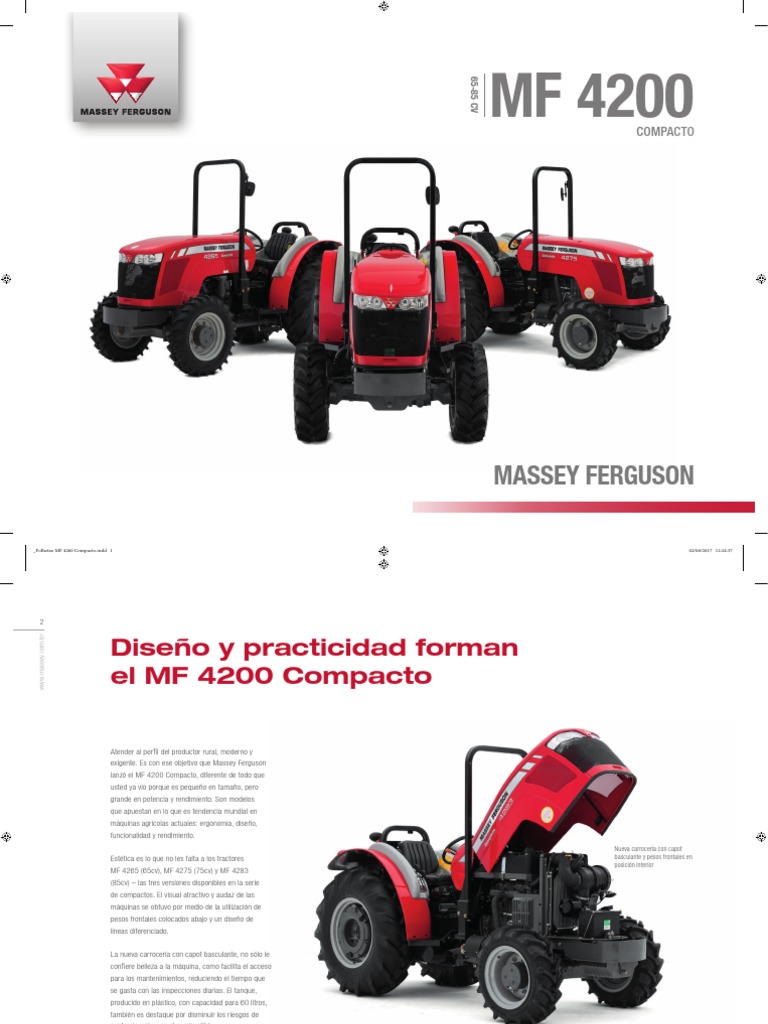 MF - 4200 Compacto | PDF | Tracción en las cuatro ruedas | Tanques