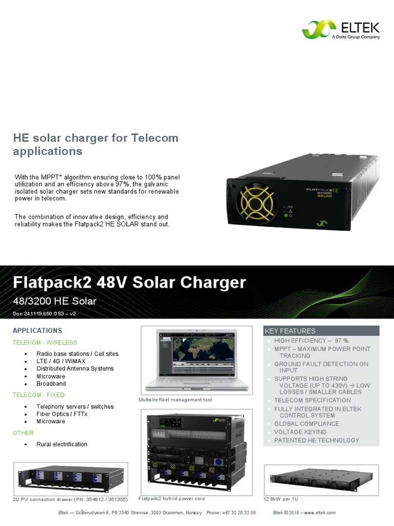 Calculationsolar Regulator ELTEK FLATPACK2483200479 | PDF | Battery ...