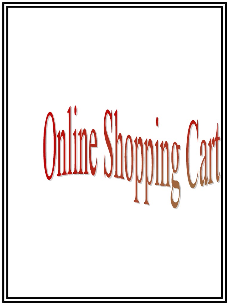 Online Shopping System Project Report | PDF | Java Server Pages | Databases