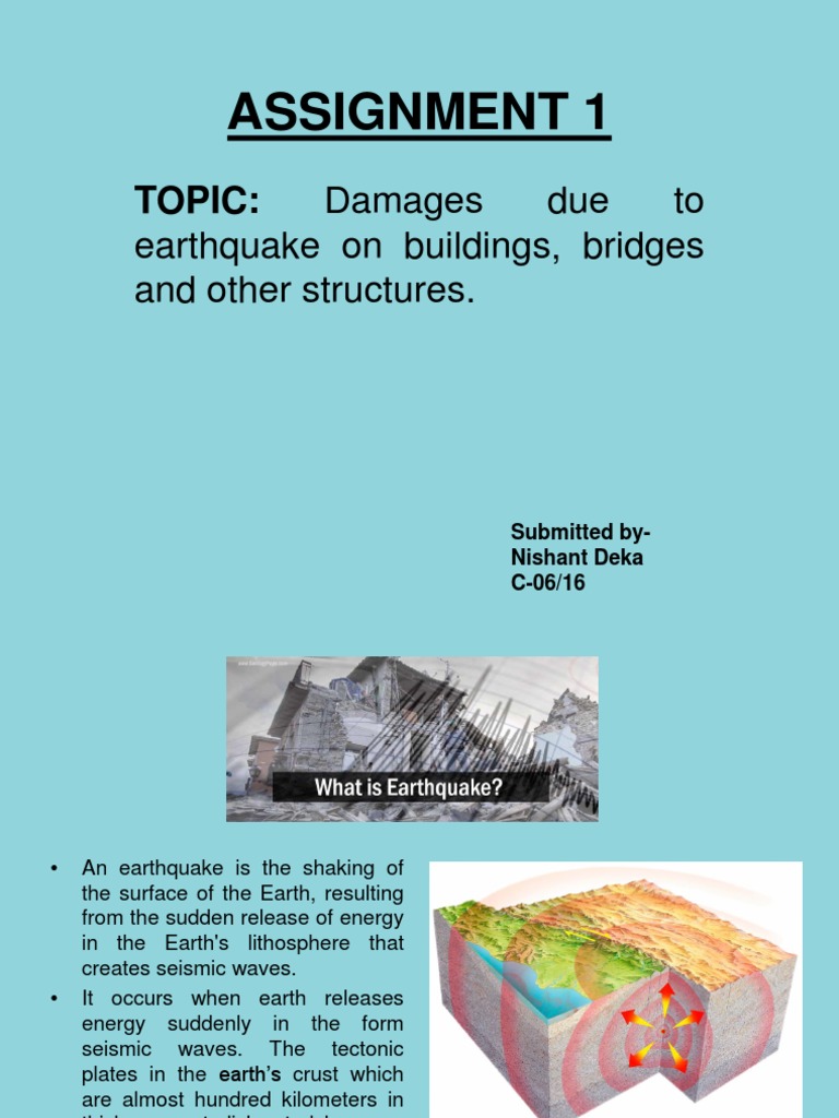 Assignment 1 | PDF | Waves | Earthquakes