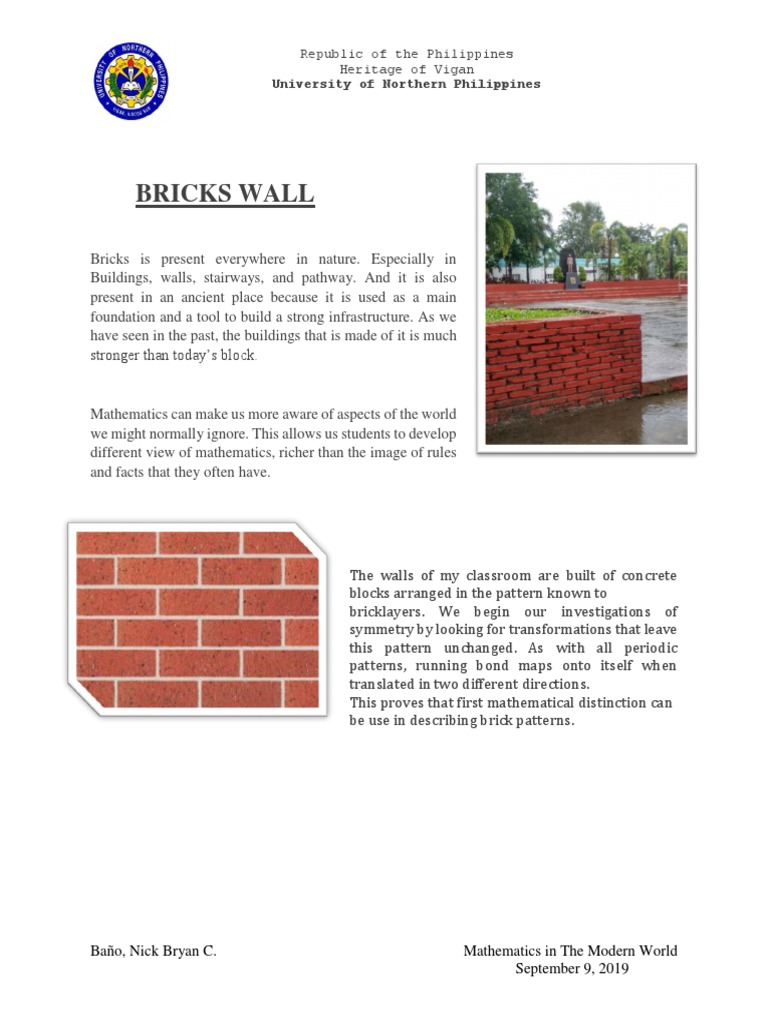 Bricks Wall: University of Northern Philippines | PDF