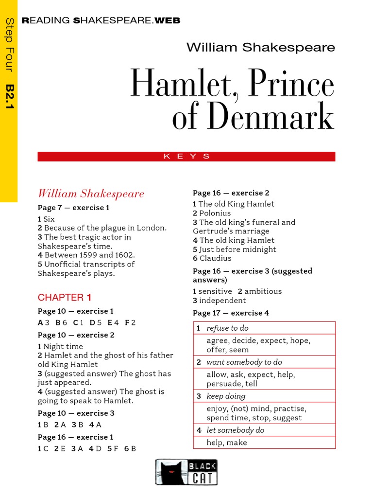 Hamlet, Prince of Denmark: William Shakespeare | PDF | Hamlet | Plays ...