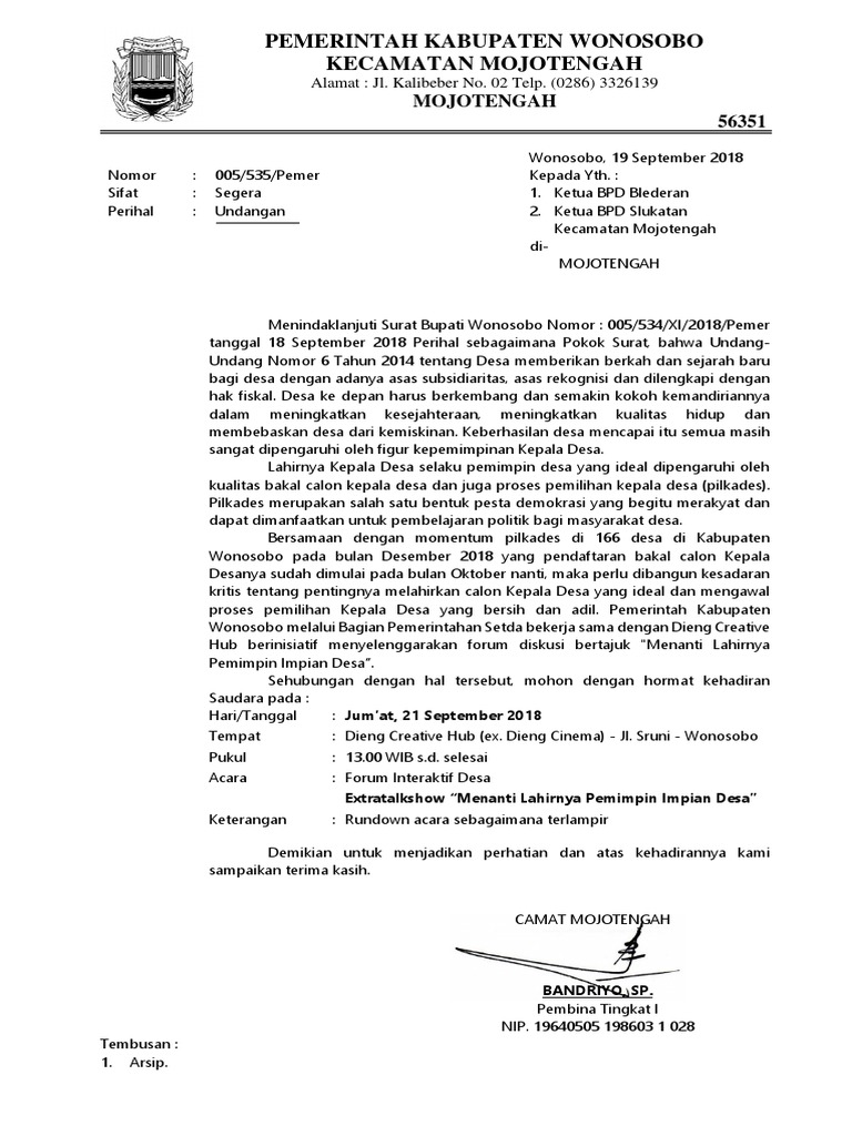 Undangan Forum BPD | PDF