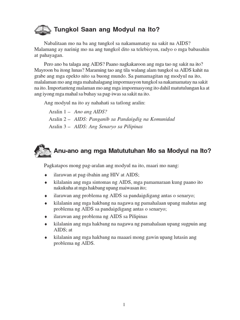 Mga Kailangan Mong Malaman Tungkol Sa Aids | PDF