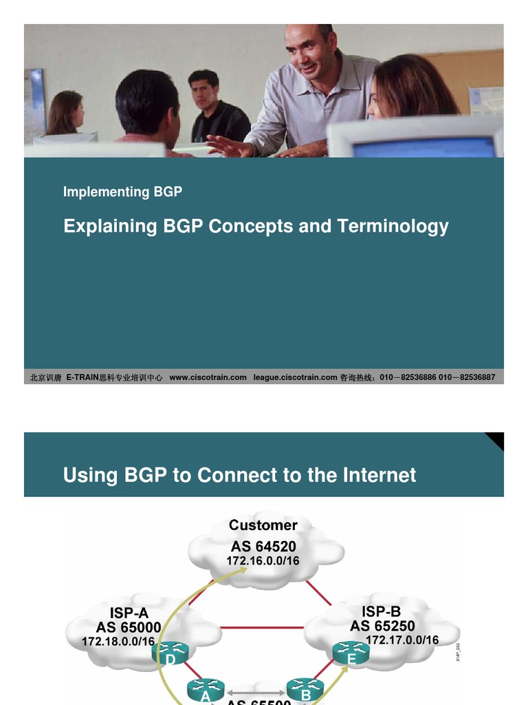 Explaining BGP Concepts and Terminology | PDF | Router (Computing) | Routing