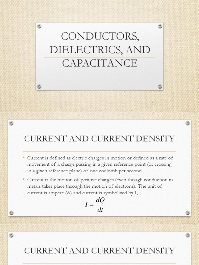 5 - Conductors, Dielectrics, and Capacitance | PDF | Electrical ...