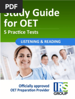 OET Writing Sample Test For Nurses PDF With Answers | PDF | Vertigo ...