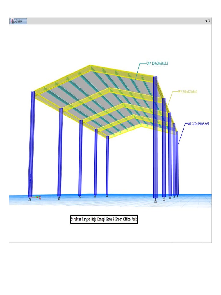 Struktur Rangka Baja Gate 2 GOP | PDF