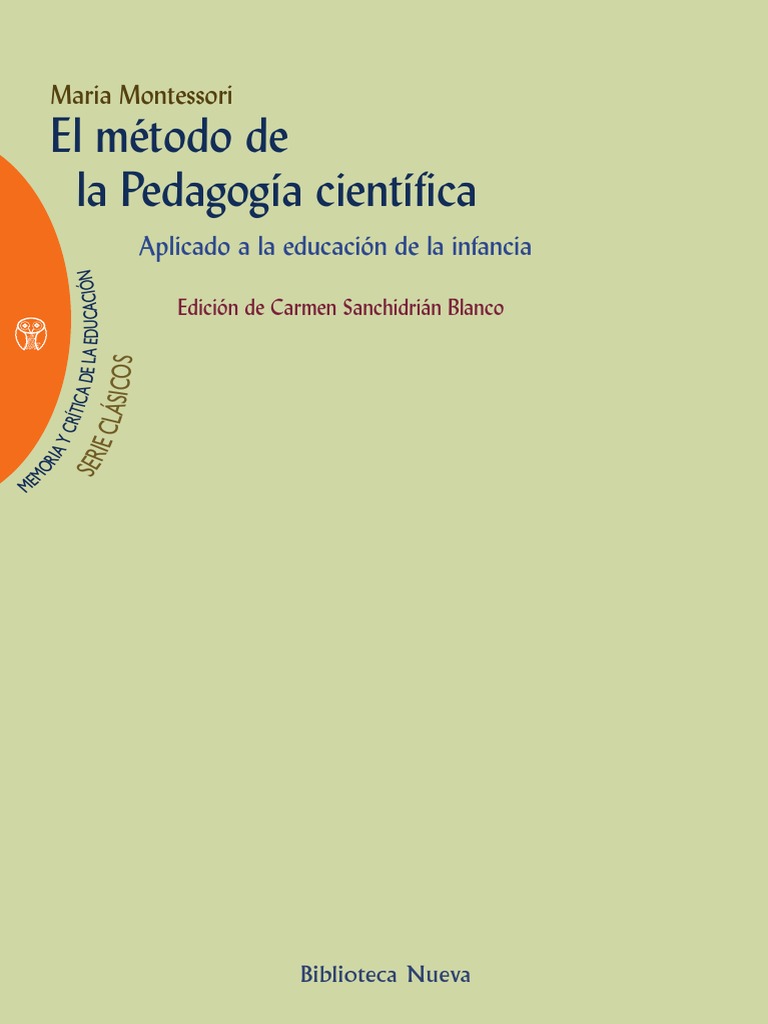 El Metodo De La Pedagogia Cientifica María Montessori Pdf Pdf