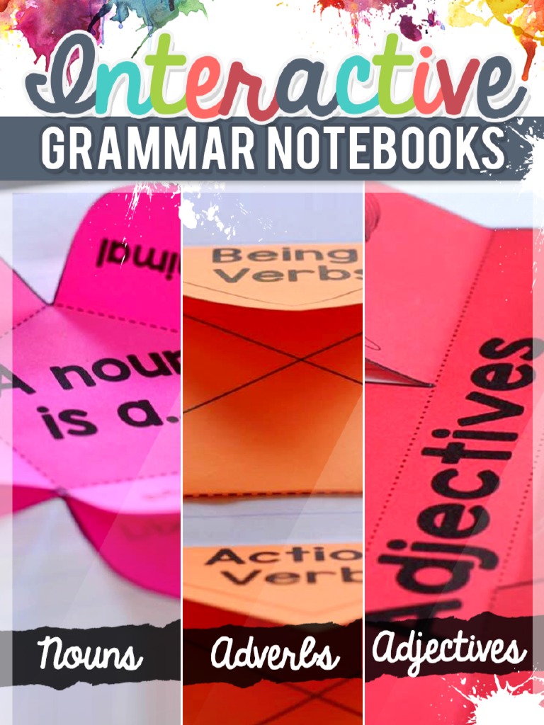 Grammar Interactive Notebook Freebie | PDF | Adjective | Noun