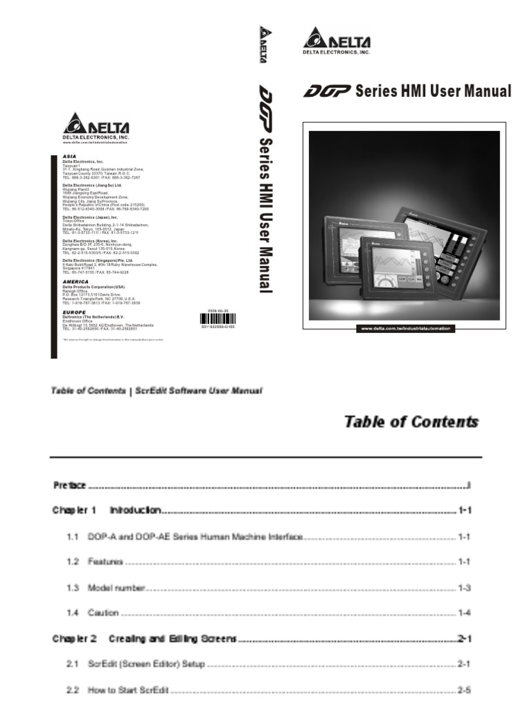 DOP-HMI - ENG Manual PDF | PDF | Menu (Computing) | Microsoft Windows