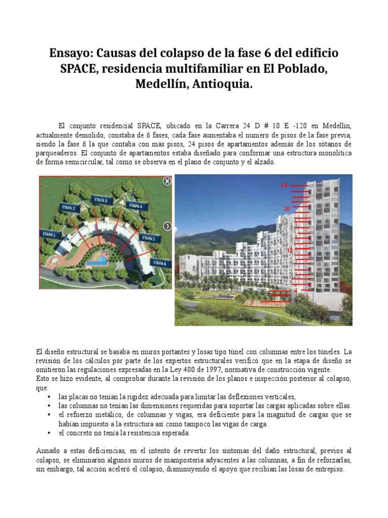 Causas del Colapso del Edificio SPACE | PDF | Naturaleza
