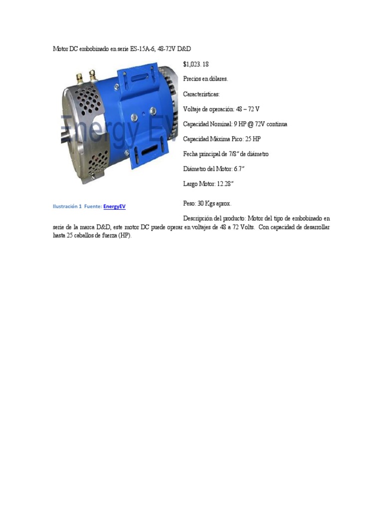Motores DC | Descargar gratis PDF | Inductor | Motor eléctrico