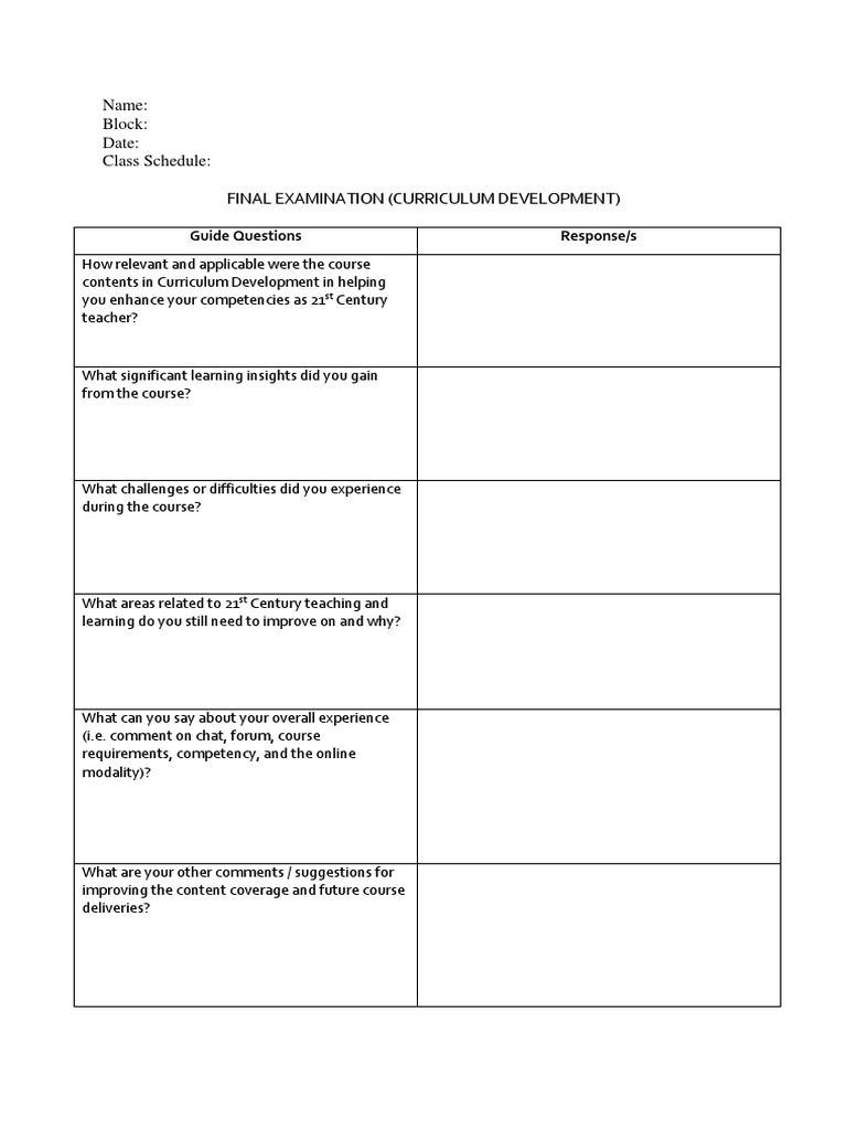 Final Exam Profed A e | PDF | Career & Growth