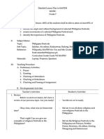 Grade 7 Music Lesson Plan: Philippine Festivals | PDF | Educational ...