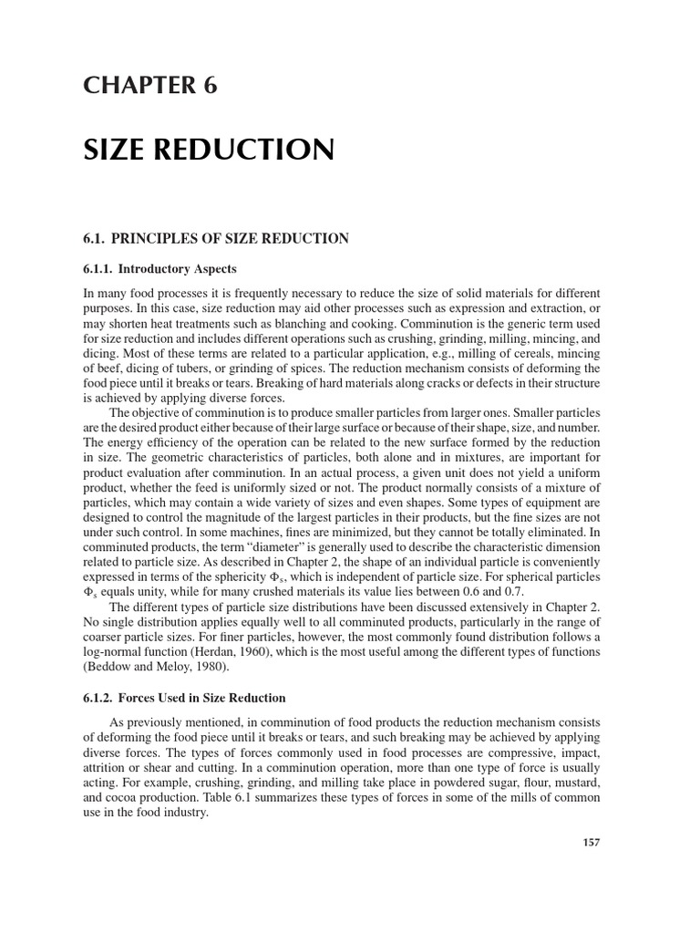 6.1. Principles of Size Reduction | Download Free PDF | Deformation ...
