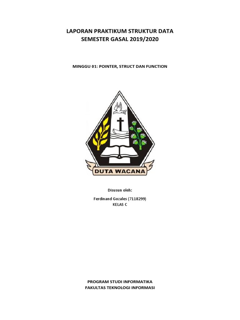 Laporan POINTER, STRUCT DAN FUNCTION | PDF | Komputer Laporan POINTER, STRUCT DAN FUNCTION | PDF | Komputer