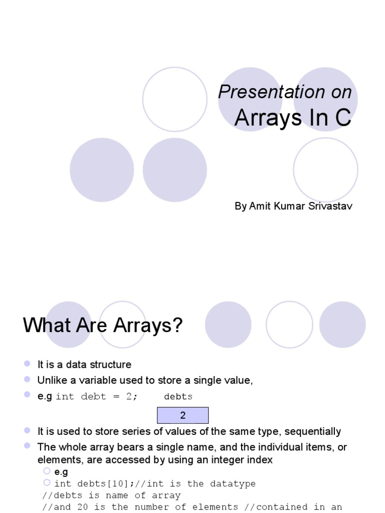 Understanding Arrays in C Programming | PDF | Array Data Structure | Integer (Computer Science)