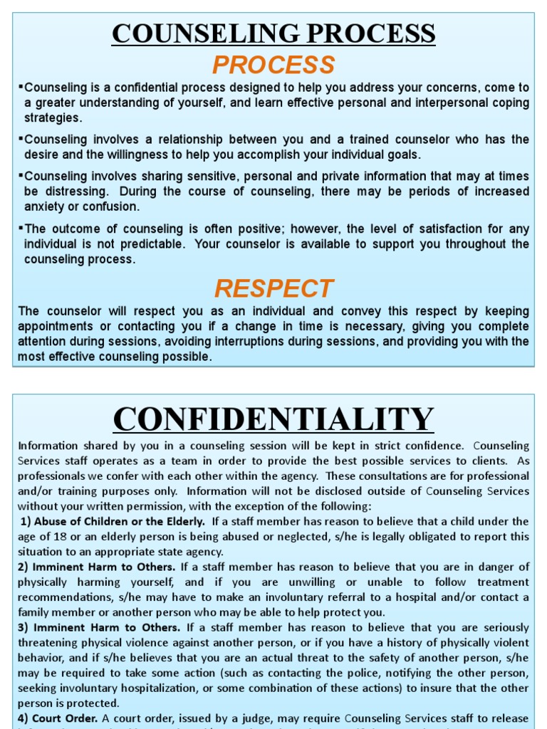 Understanding the Counseling Process | PDF | Counseling Psychology ...
