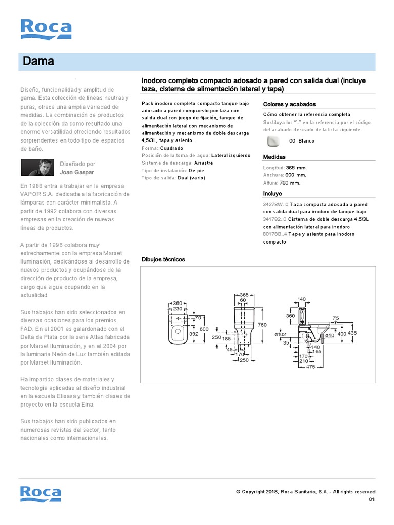 Roca Dama | PDF | Baño | Tanques