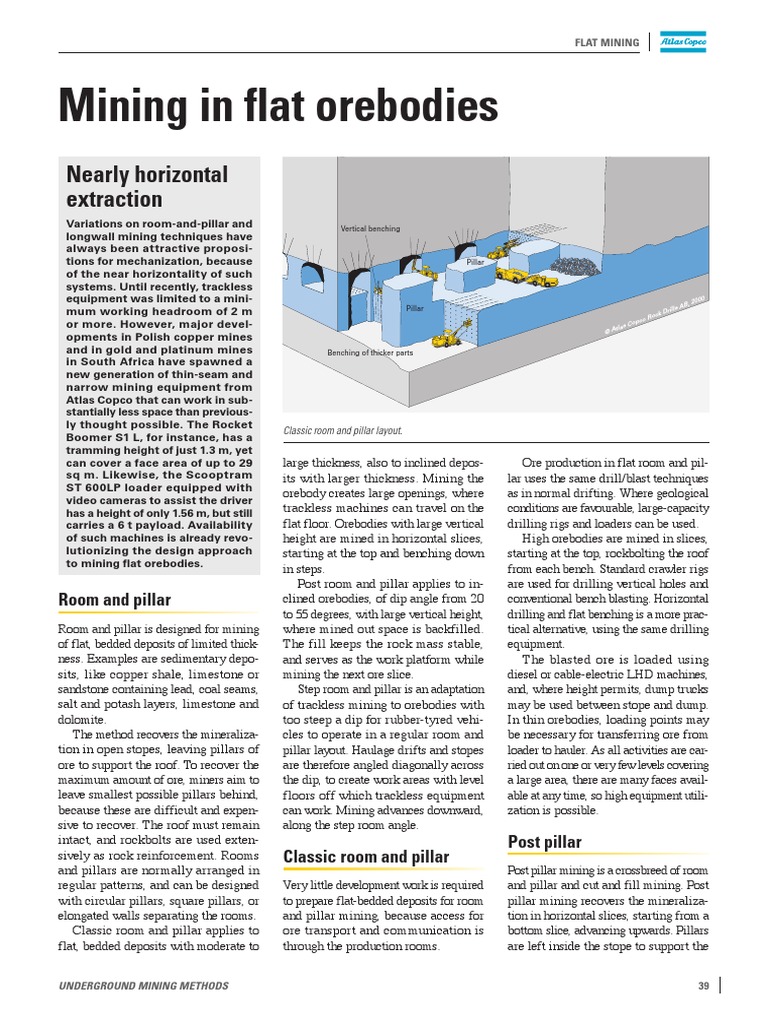 039 Mining in Flat Orebodies | Download Free PDF | Mining | Minerals