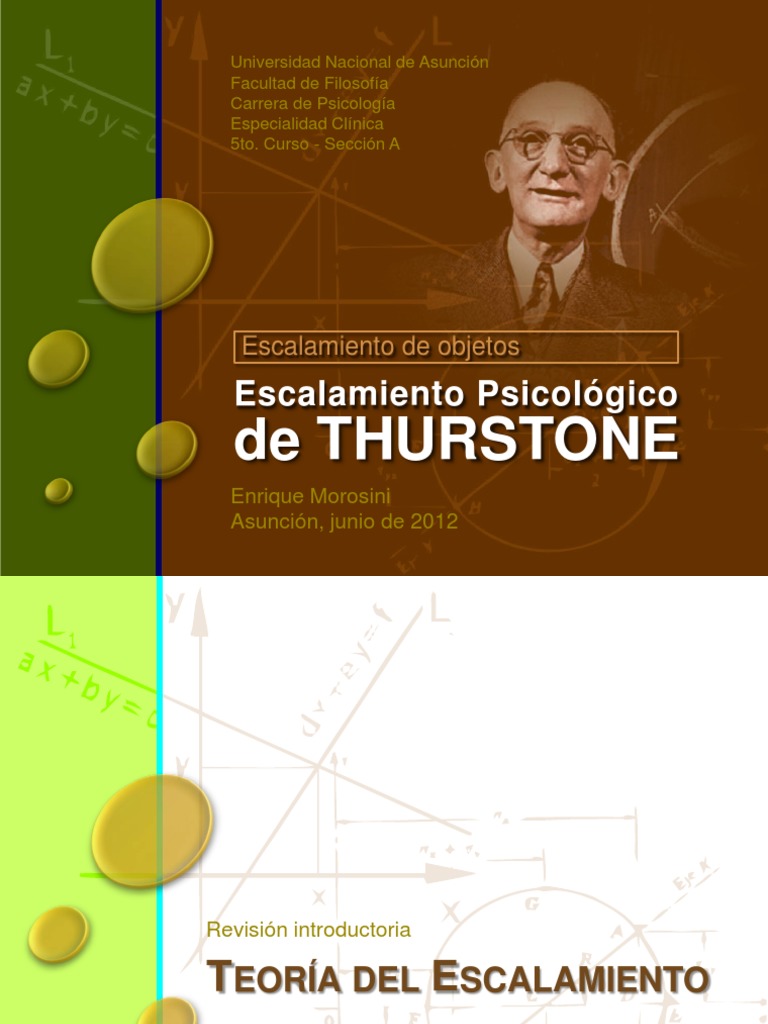 ESCALA de Thurstone | PDF | Sicología | Conceptos psicologicos
