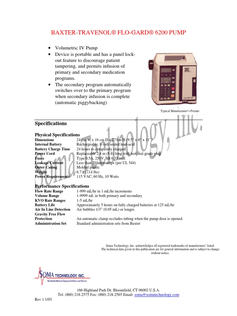 BaxterTravenol - FLO-GARD 6200 | PDF | Home & Garden | Technology ...