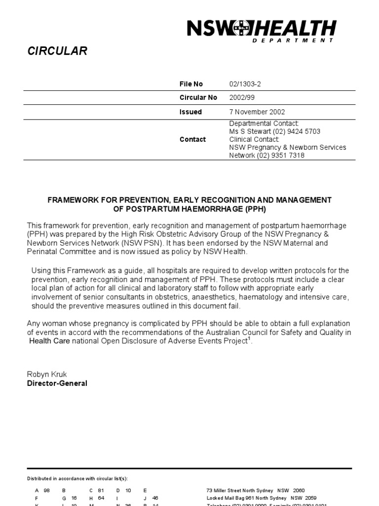 PPH Procedure | PDF | Childbirth | Postpartum Period