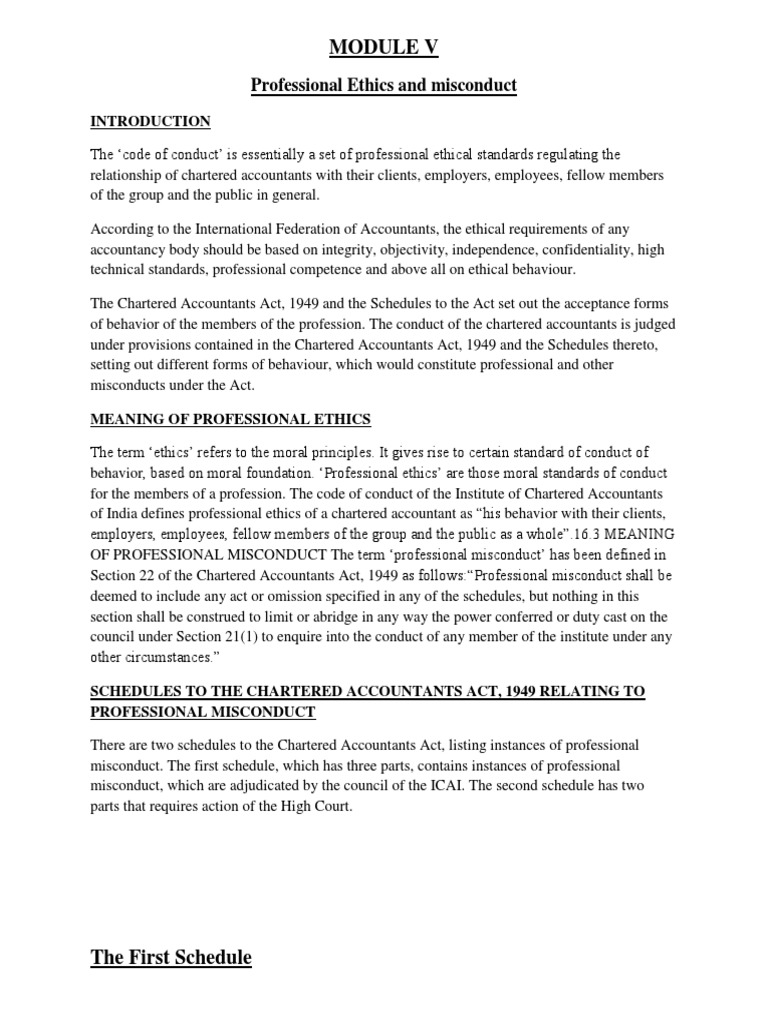 Professional Mis Conduct in Auditing | PDF | Accountant | Audit
