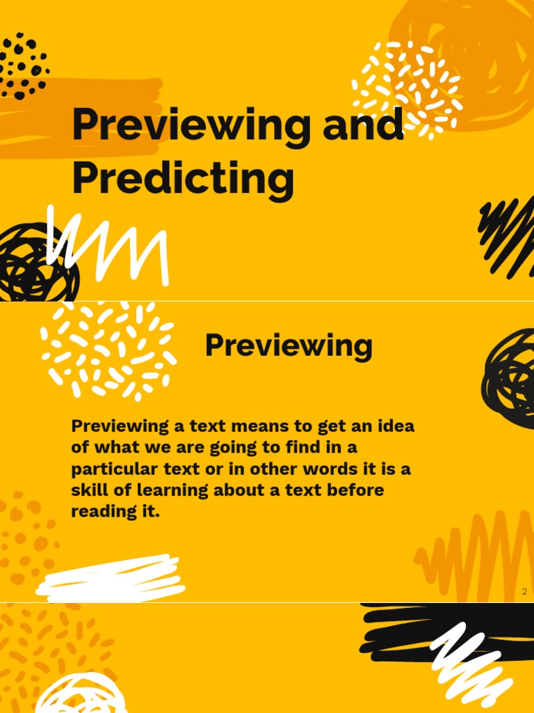 Preview and Predicting | PDF | Human Communication | Teaching