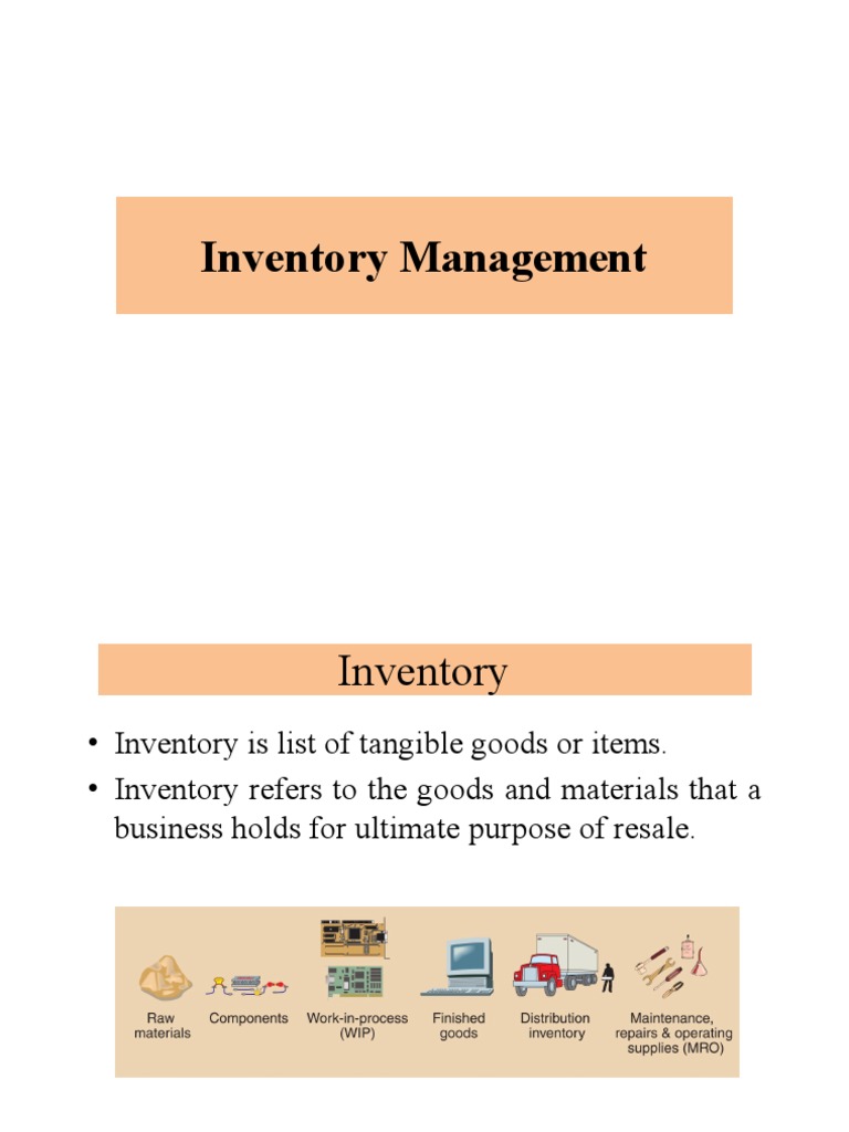 Inventory Management | PDF | Inventory | Retail