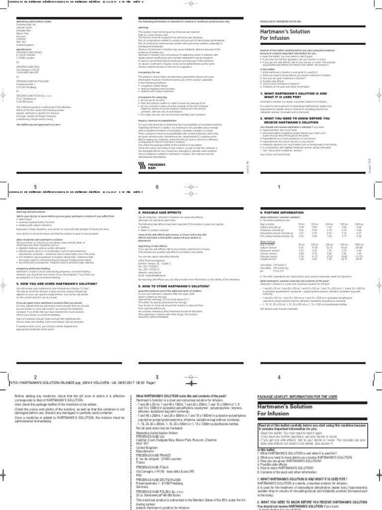 What Hartmann'S Solution Is and What It Is Used For? | Download Free ...