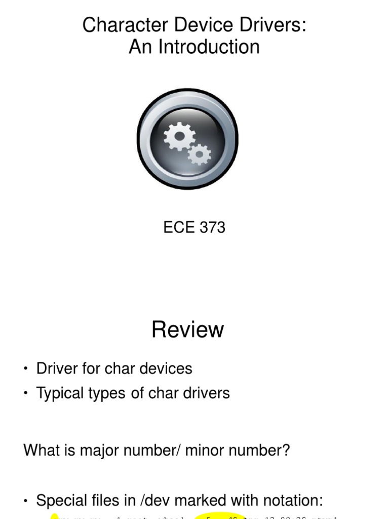 Char Device Driver | PDF | Device Driver | Computer Programming