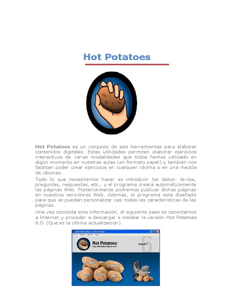 Tutorial Hot Potatoes | PDF | Página web | Point and Click