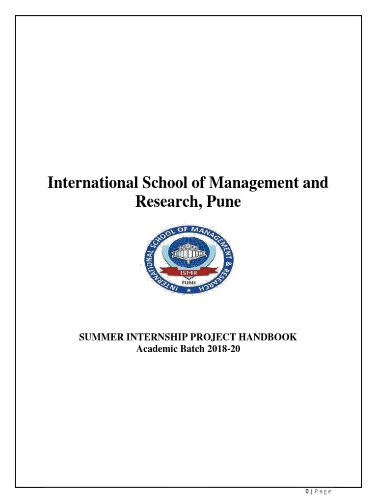 International School of Management and Research, Pune: Summer ...