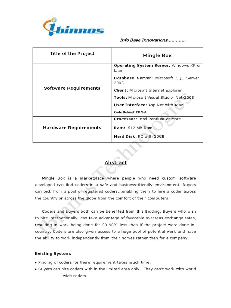 Movie World Portal Mini Project Abstract | PDF | Programmer | Microsoft ...