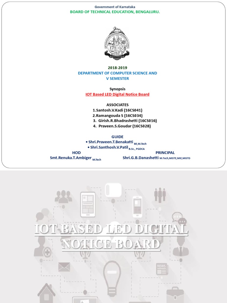 Iot Based Led Notice Board Project | PDF | Internet Of Things | Wi Fi
