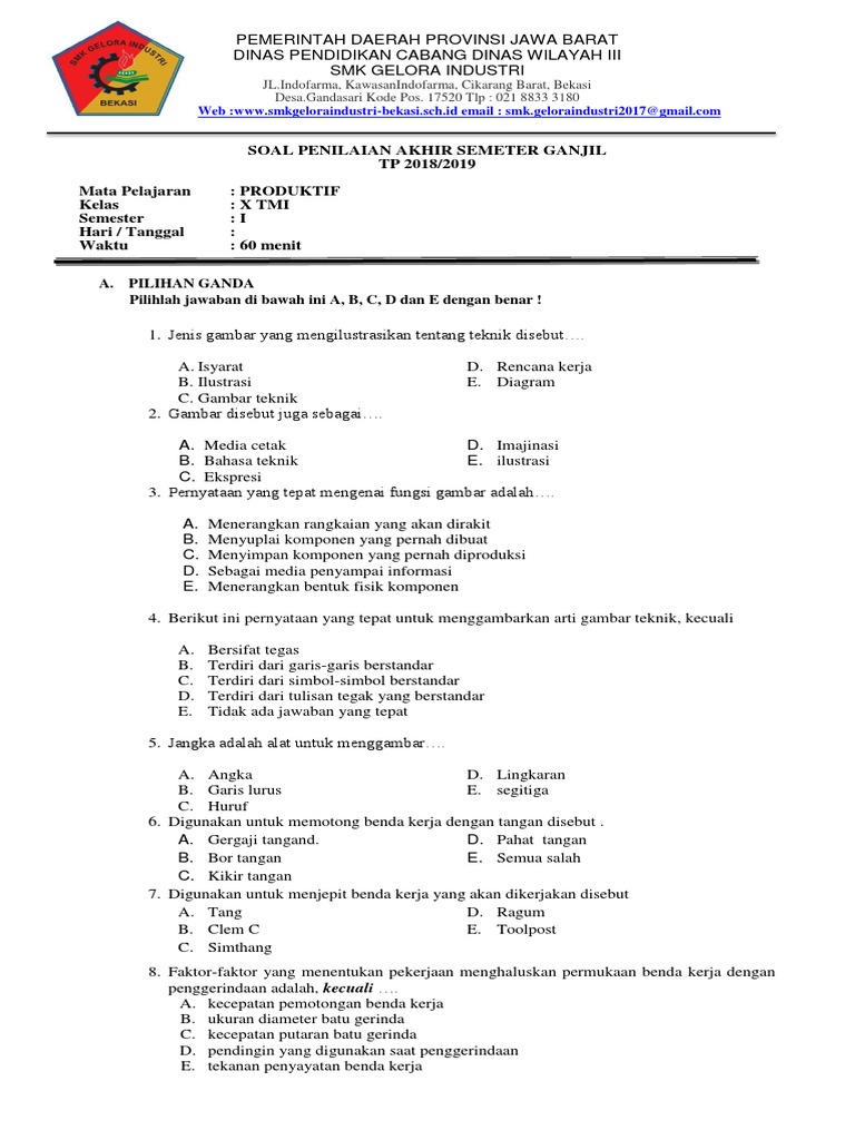 Produktif X Tmi | PDF