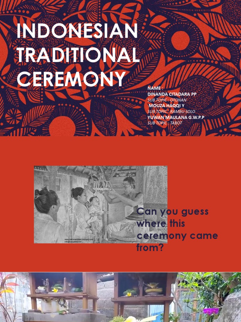 Indonesian Traditional Culture | PDF | Travel | Art