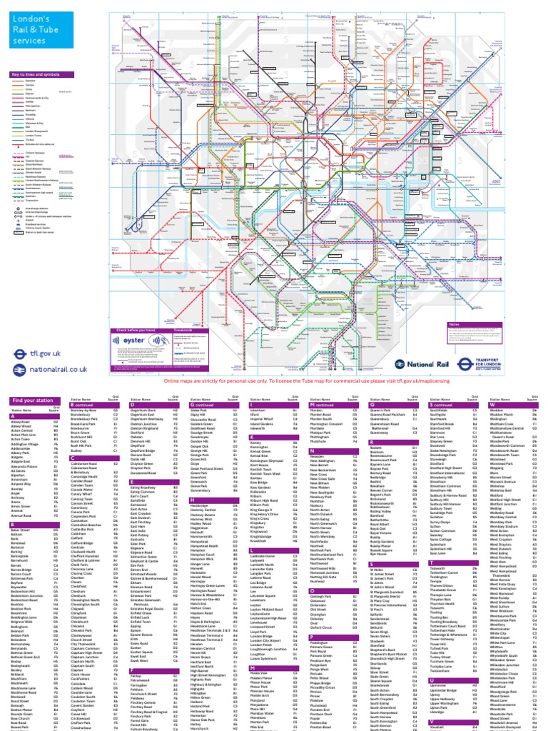 London's Rail & Tube Services: T .Gov - Uk Nationalrail - Co.uk | PDF ...