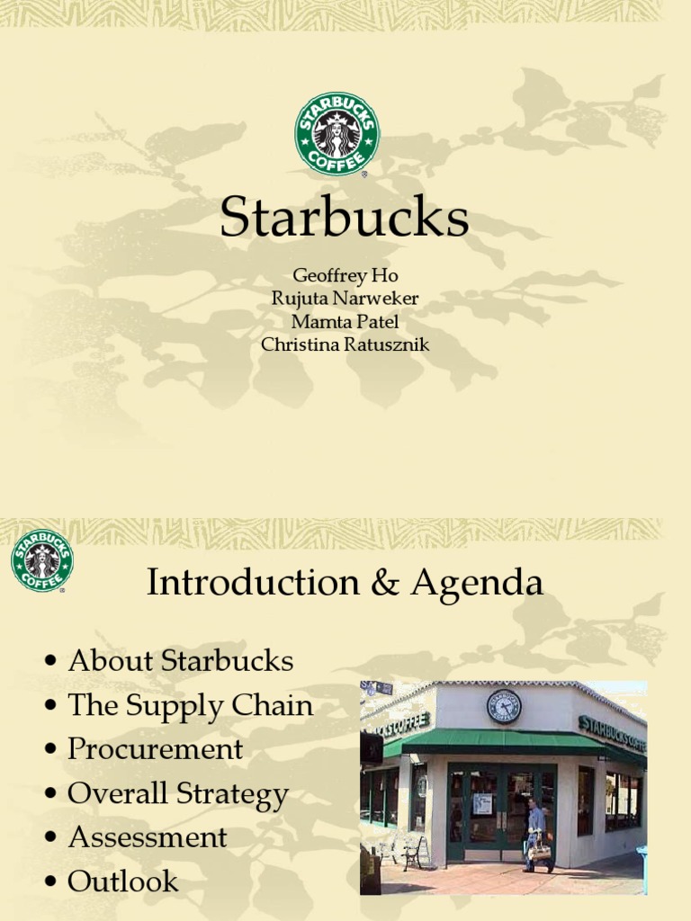 Starbucks Supply Chain Overview | PDF | Retail | Warehouse
