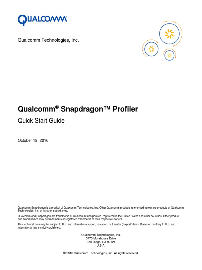 Qualcomm Snapdragon™ Profiler: Quick Start Guide | PDF | Android ...