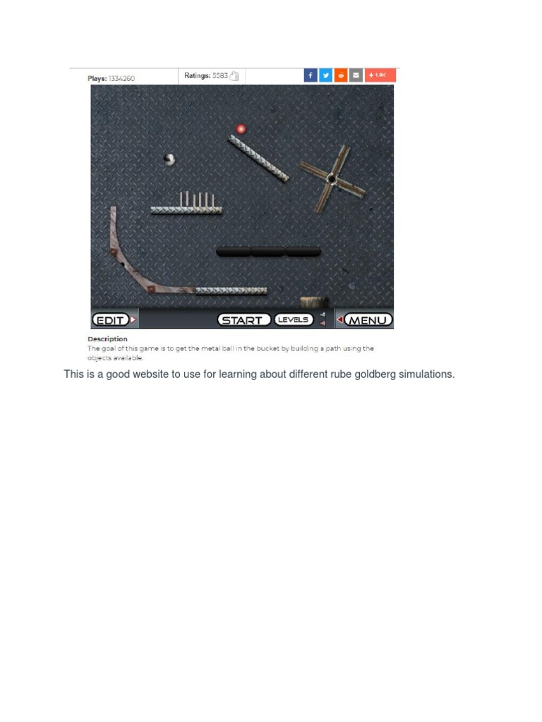 Rube Goldberg Simulation | PDF
