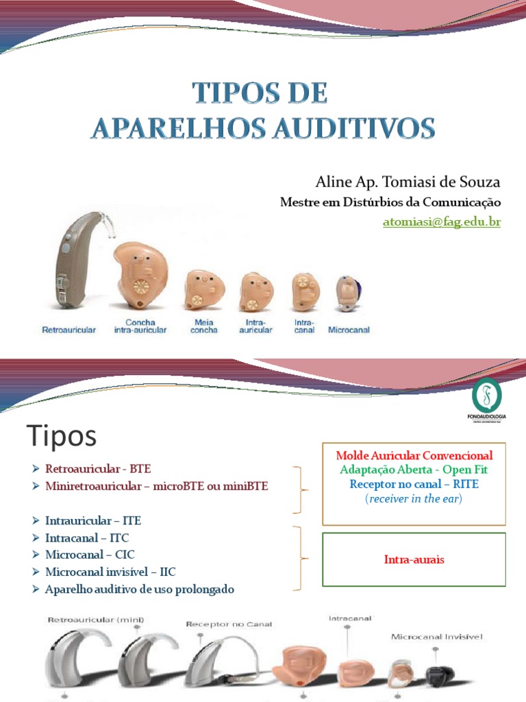 Tipos AASI | Download grátis PDF | Aparelho auditivo | Orelha